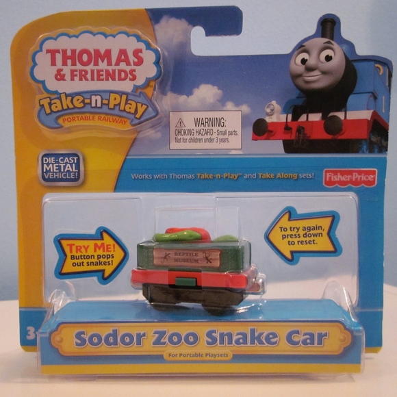 Fisher-Price | Toys | Thomas Friends Takenplay Sodor Zoo Snake Car ...